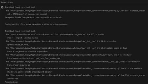 Bug Retopoflow Needing Opengl On Macos Not Working With Metal · Issue 1213 · Cgcookie
