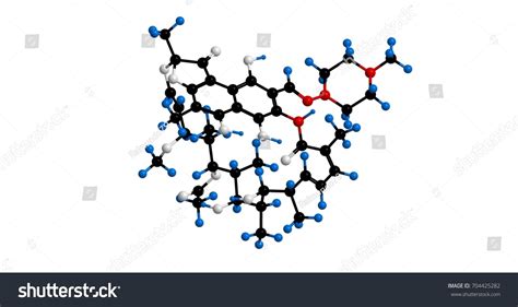 Molecular Structure Rifampicin Rifampin Antibiotic Medication Stock Illustration 704425282