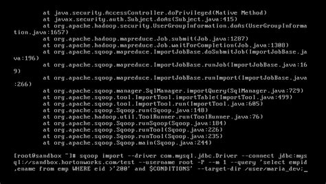 Solved Sqoop Import Failing Importing A Simple Table From