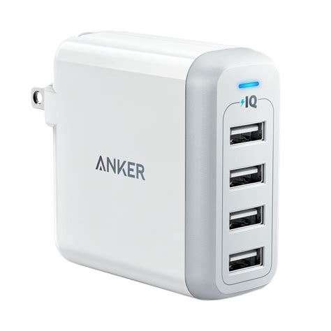 Adapter Charger อะแดปเตอร์ Anker Power Port 4 24a Ak15 White