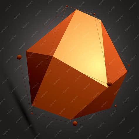 Premium Vector Spatial Vector Colorful Digital Object 3d Technology Figure With Geometric