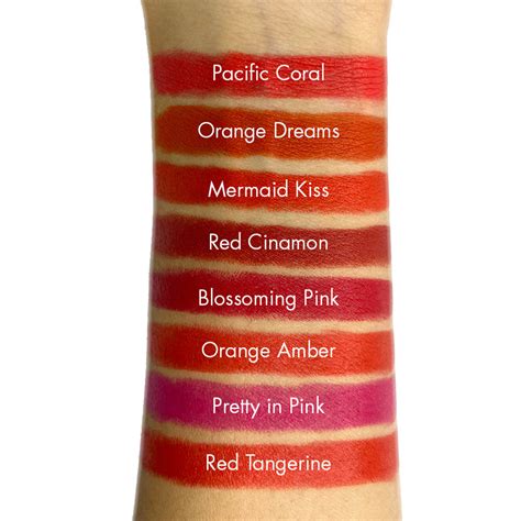 Rosy Gold Red Cinamon Matte Lipstick Hok Makeup