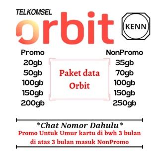 Jual Paket Kuota Orbit Telkomsel Orbit Shopee Indonesia