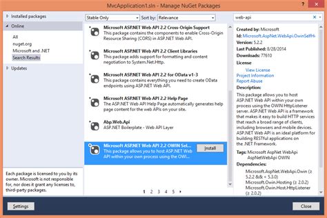 How To Self Host Web Api 2 In Aspnet Web Forms Application Using Owin