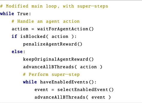 Adopted From Ref 23 A Pseudo Code Block Of The Main Loop Of
