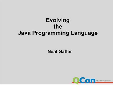 Evolving The Java Language Ppt