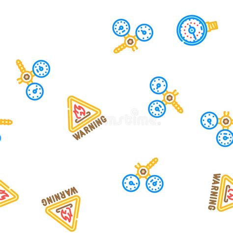 Gas Energy Oil Power Pipeline Vector Seamless Pattern Stock Vector Illustration Of Blue