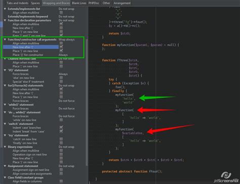 Phpstorm Chop Down Function Arguments But Keep As Is If One Argument