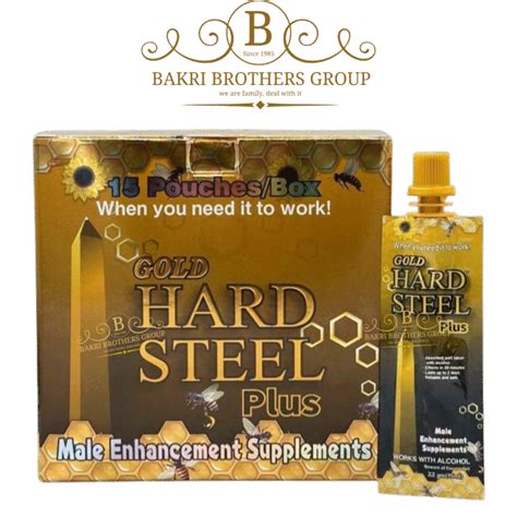 Gold Hard Steel Plus Honey 15 Pouches X 22g Each Case Of 12 Boxes