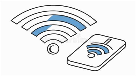 Wireless Signal Mobile Phone Icons Communication Vector Design Generative Ai Stock Vector