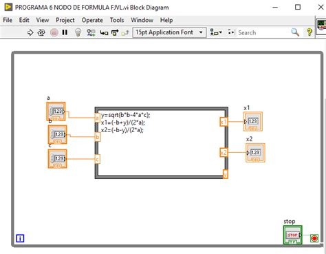 Labview Nodo De Formula
