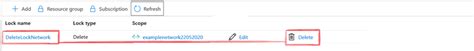 Azure Configure Management Locks Prevent Accidental Deletion Of