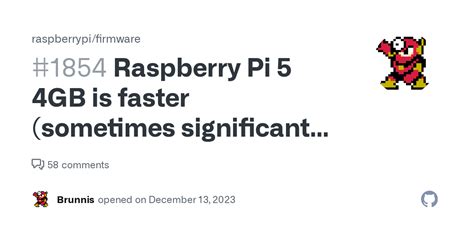 Raspberry Pi 5 4gb Is Faster Sometimes Significantly So Than The 8gb Version · Issue 1854