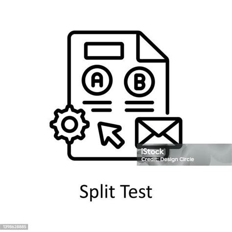 분할 테스트 벡터 개요 아이콘 디자인 그림입니다 흰색 배경 Eps 10 파일에 그래픽 디자인 기호 0명에 대한 스톡 벡터 아트 및 기타 이미지 Istock