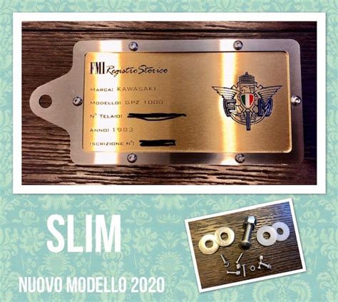 Porta Targa Fmi Kit Viti Attacco Universale Laterale Inox Cose Così Crema