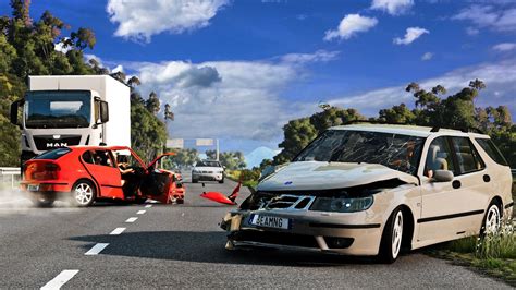 Beamng Drive Realistic Car Crashes 8 Youtube
