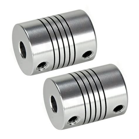 Pbpbox 2pack Radial Misalignment Compensation Aluminum Alloy Motor Coupler For Diy Projects