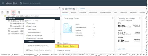 Add A Workload Cluster To An Oracle Cloud VMware Solution Software Defined Data Center