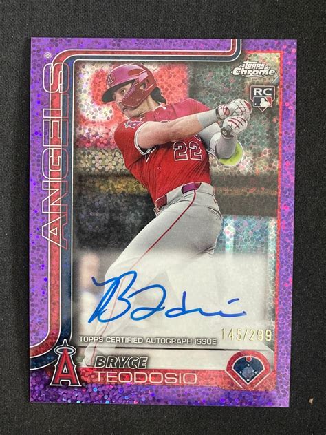 Bryce Teodosio 2025 Topps Chrome Ra Bte Rookie Autographs Purple