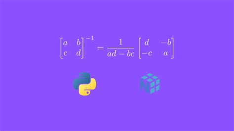 Calculate Inverse Of A Matrix Using Python Linear Algebra Rprogramming