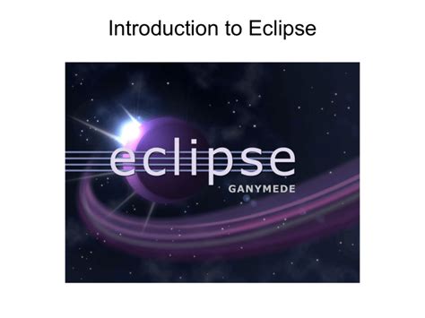 Intro To Eclipse