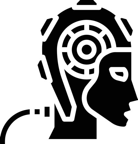 Android Robot Ai Artificial Intelligence Solid Icon 14355162 Vector