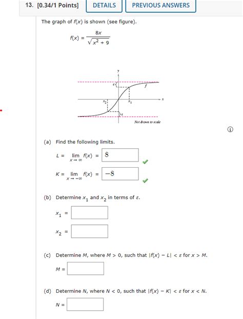 Solved 13 0341 Points Details Previous Answers The