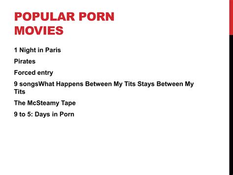 Porn Overview Pptx Adult Explicit Sexual Content Sensitive Topics