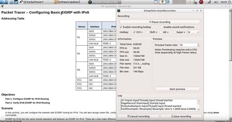 7 4 3 4 packet tracer configuring basic eigrp with ipv6 routing pka
