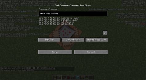 how to subtract time using commands