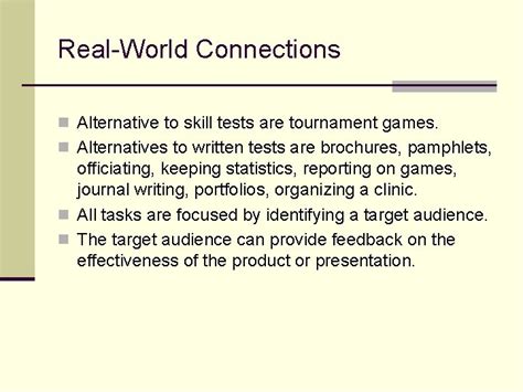 Performance Based Assessment For Physical Education The Role