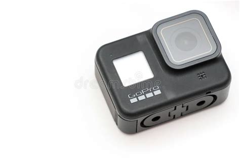 Small Black GoPro Camera Isolated On A White Surface Editorial Photo Image Of Gopro Small
