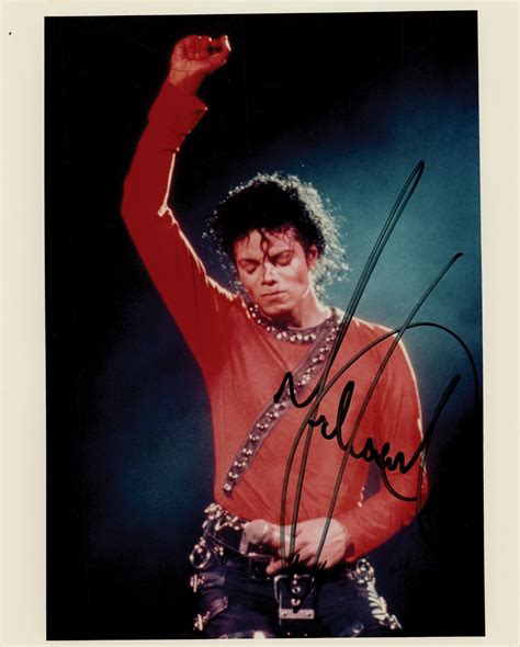 Michael Jackson Signed Photograph Rr Auction