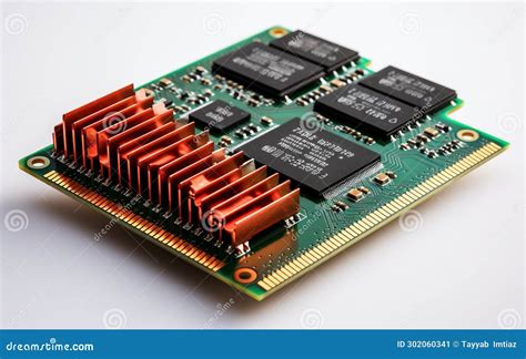 random access memory ram isolated on white background stock