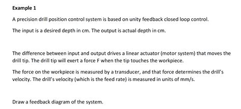 example 1a precision drill position control system is