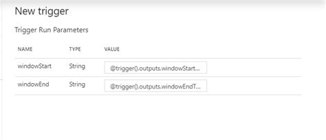 Azure How To Pass Tumbling Window Parameters To A Data Factory