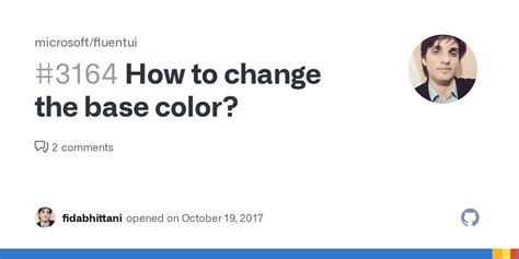 How To Change The Base Color Issue Microsoft Fluentui GitHub