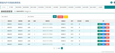 java计算机毕业设计ssm vue某室内乒乓球室收费系统 csdn博客