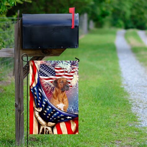 Happy Independence Day Rhodesian Ridgeback Flag