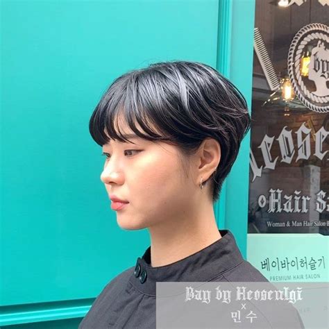 픽시컷 숏컷 여자숏컷 여자커트 여자펌 여자c컬펌 볼륨매직 홍대 베이바이허슬기 베이바이허슬기민수 상수미용실 Mens Hairstyles Salons
