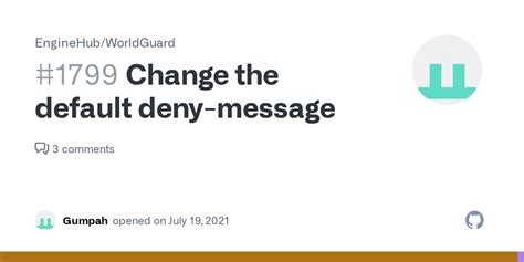 Change The Default Deny Message Issue 1799 EngineHub WorldGuard