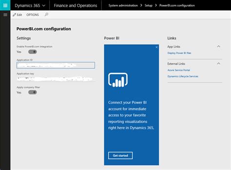 Configure Powerbi Com Integration Finance Operations Dynamics Microsoft Learn