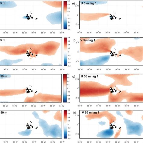 Map Of Correlation Coefficients Between Regional Glorys12 Zonal U And
