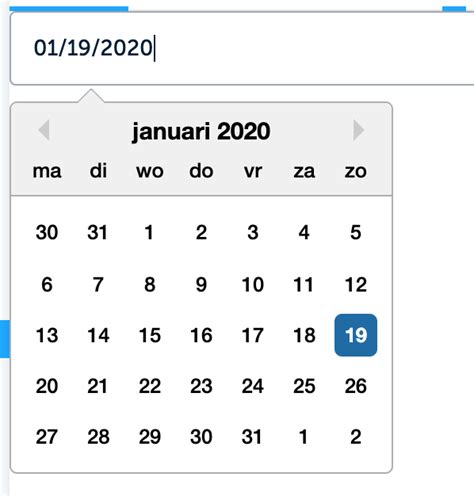 Date String In Input Field Is Not Formatted According To Locale Prop