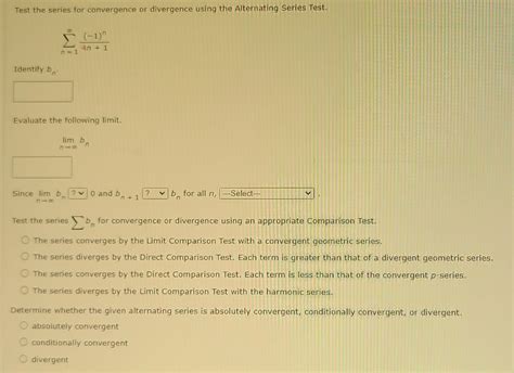 Solved Test The Series For Convergence Or Diverg SolutionInn