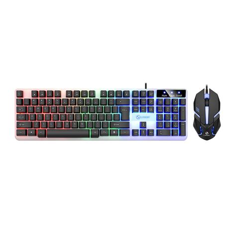 Uhuya Keyboard And Mouse Combo Gtx350 Luminous Wireless Keyboard Mouse Cover Suspended Keyboard