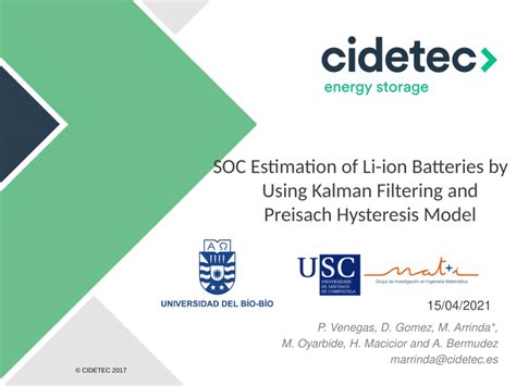 Pdf Soc Estimation Of Li Ion Batteries By Using Kalman Filtering And