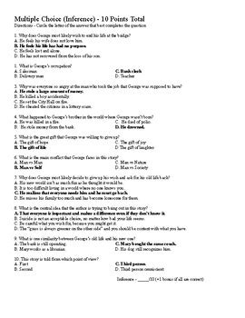 Short Story Test Plus Literary Terms It S A Wonderful Life TPT