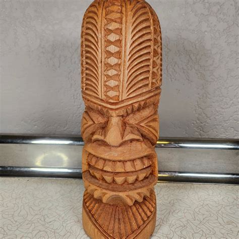 Hand Carved Tiki Etsy