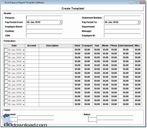 Excel Expense Report Template Unique Excel Expense Report Template Software Image Create